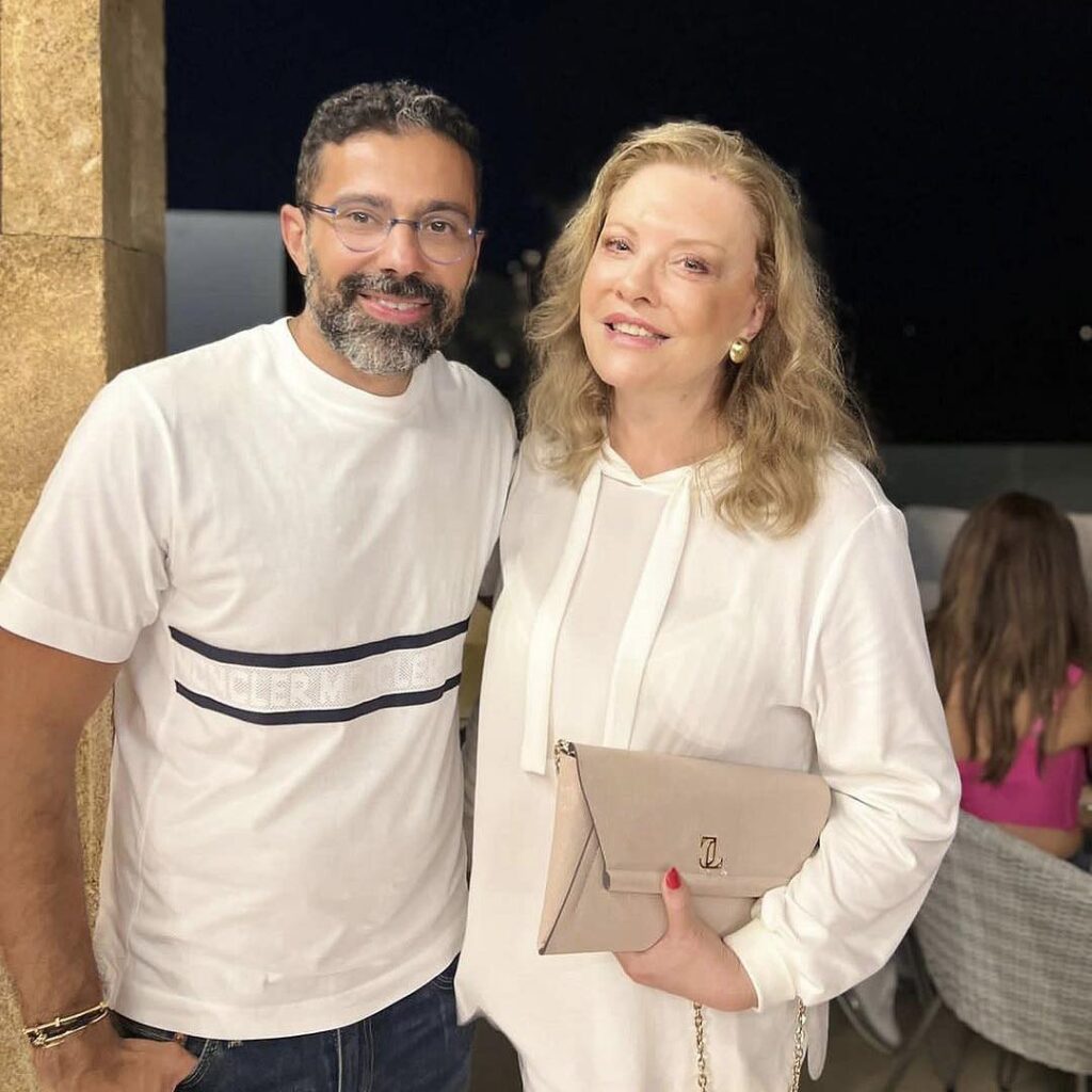 Georgina Rizk's Ageless Radiance: A Charming Moment with Walid Toufic ...