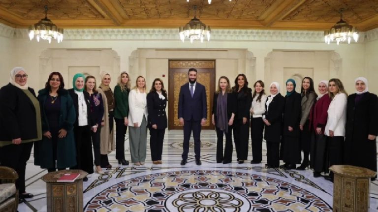 Ahmad Al-Sharaa’s Wife Makes Her First Public Appearance in Meeting ...